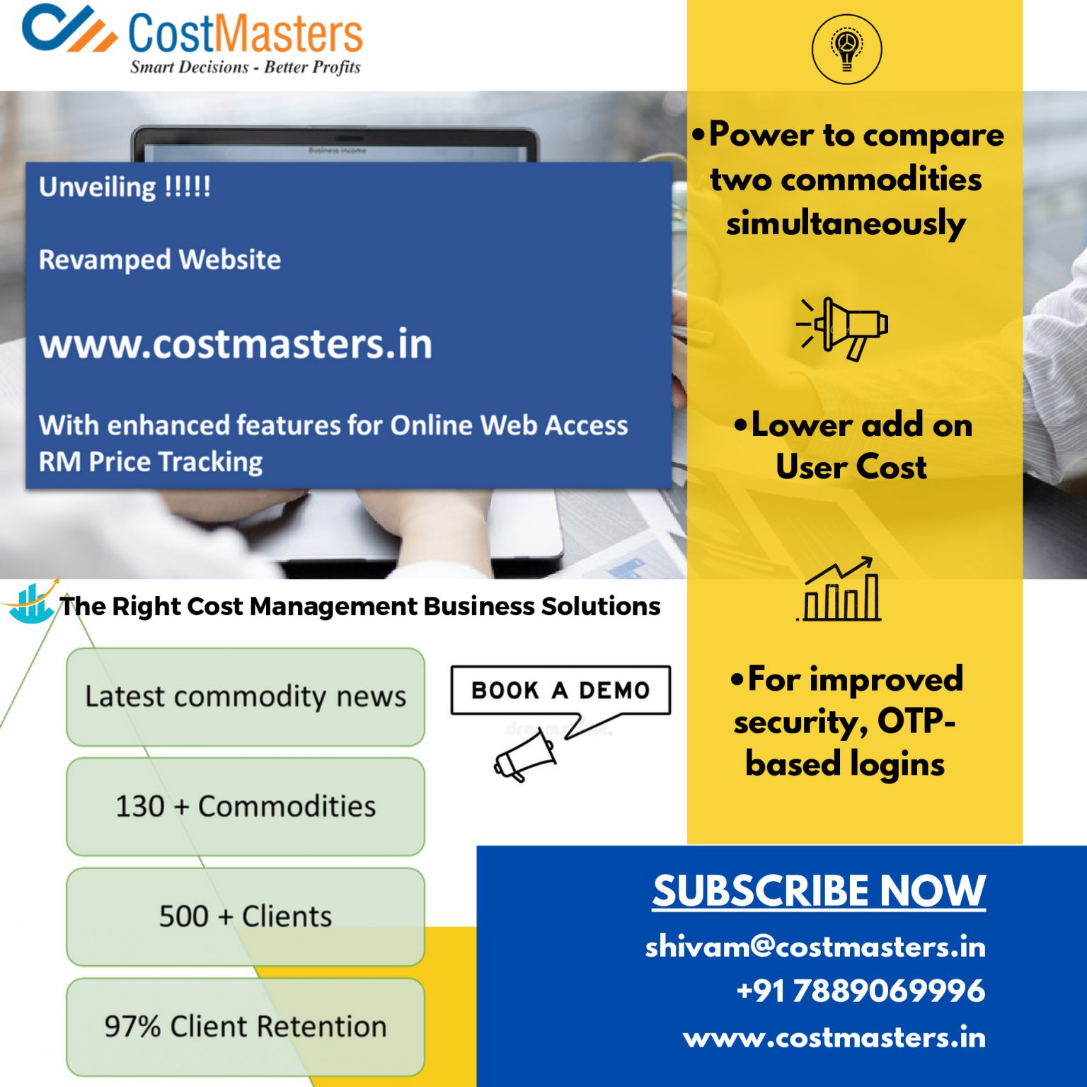 Revamped RM Website Features — CostMasters